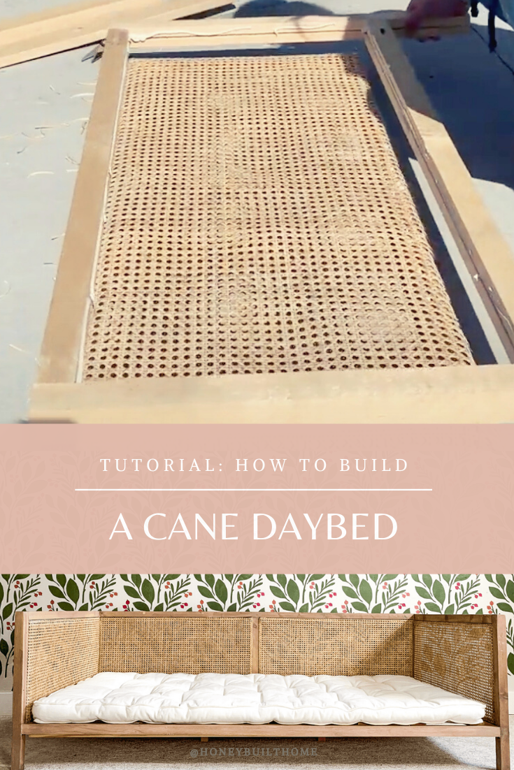 DIY Cane Daybed CB2 Dupe | Honey Built Home