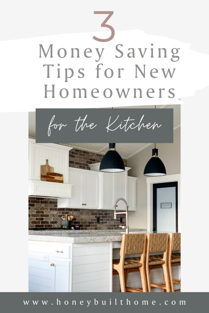 3 Money Saving Tips to for New Homeowners | Honey Built Home