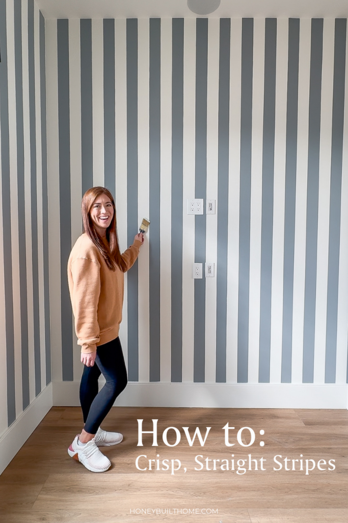 How to Paint Striped Walls | Honey Built Home